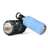 China Fashion Multi-function drinking sports water roller bottle foam roller water bottle for sale