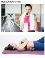 China Fashion Multi-function drinking sports water roller bottle foam roller water bottle for sale