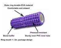 China Massage Zones PVC EVA High Density Portable Highly Durable Yoga Daily Exercises Foam Roller for sale