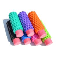 China High Density Soft Grid EVA Hollow Fitness Yoga Foam Roller Muscle Massage Foam Roller for Exercise for sale