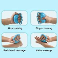 China Hand Grip Exerciser Strengthener Four Finger Exerciser Ball and Hand Exercisers for Strength Squeeze Ball for sale