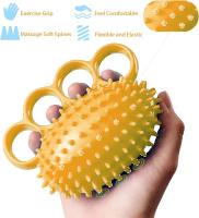 China Hand Grip Exerciser Strengthener Four Finger Exerciser Ball and Hand Exercisers for Strength Squeeze Ball for sale