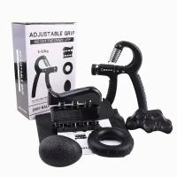 China Hand Finger Strengthener Gym Strength Training Metal Grips Kit Finger Exercise Trainer Tool Resistance Adjustable Hand G for sale
