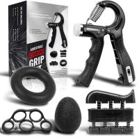 China Wholesale 5 Pack Adjustable Strengthener Hand Grip Strength Trainer Set for sale
