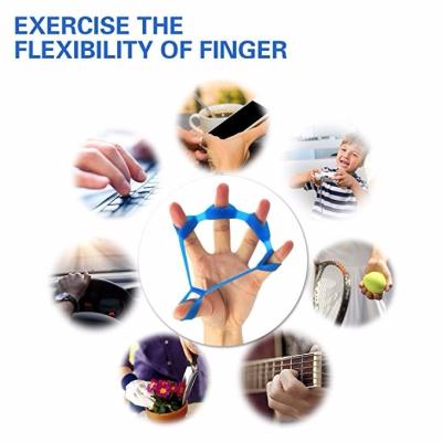 China Fitness Training Silicone Hand Exercise Finger Stretcher for sale