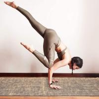 China ECO Friendly Hot Selling Fitness Natural Jute Rubber Yoga Mat for Yoga for sale