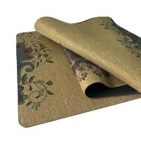 China Wholesale Hot Selling Sports Grip Sustainable Eco Friendly Natural Rubber Jute Printed Yoga Mat for sale