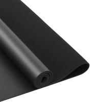 China 5mm Luxury Anti Slip Black Natural PU Rubber Yoga Mats Private Packaging Custom Design Silk Printing for Exercise for sale