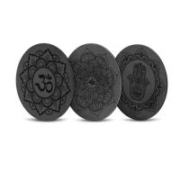 China Round Type Non Slip Custom Printed Fitness Gym Sports 4 mm Natural Rubber PU Yoga Mat for sale