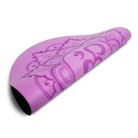 China anti slip eco friendly round PU rubber circle round yoga mat for sale