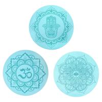 China anti slip eco friendly round PU rubber circle round yoga mat for sale