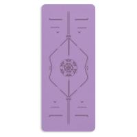 China Outdoor Eco Friendly China Supplier Antislip Pattern Pro Natrual Rubber PU Yoga Mat with laser design for sale