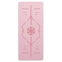 China Outdoor Eco Friendly China Supplier Antislip Pattern Pro Natrual Rubber PU Yoga Mat with laser design for sale