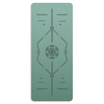 China Outdoor Eco Friendly China Supplier Antislip Pattern Pro Natrual Rubber PU Yoga Mat for sale