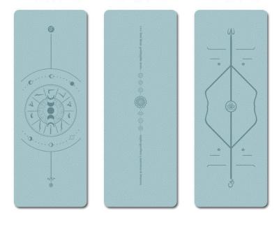 China China Supplier Antislip Pattern Pro Natrual PU Yoga Mat with many colours for sale