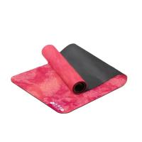 China Personalized Custom Print Foldable Travel Suede Yoga Mat Eco Friendly Fitness Pilates Natural Rubber Yoga Mat With Logo for sale