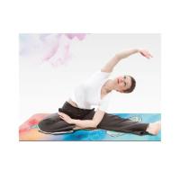 China Personalized Custom Print Foldable Travel Suede Yoga Mat Eco Friendly Fitness Pilates Natural Rubber Yoga Mat With Logo for sale
