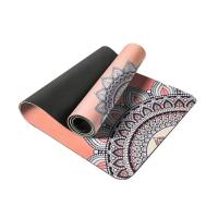China Foldable Travel Suede Yoga Mat Eco Friendly Fitness Pilates Natural Rubber Yoga Mat for sale