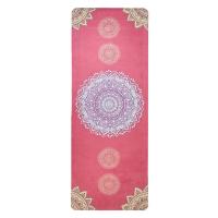 China Foldable Travel Suede Yoga Mat Eco Friendly Fitness Pilates Natural Rubber Yoga Mat for sale