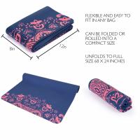 China anti slip eco friendly factory in Ningbo self rolling 3 mm suede yoga mats outdoor for sale