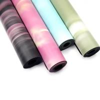 China Custom Logo Natural Rubber Eco-Friendly Non slip Non Toxic PU Leather Yoga Mat for sale
