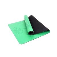China Custom Logo Natural Rubber Eco-Friendly Non slip Non Toxic PU Leather Yoga Mat for sale