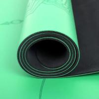 China Custom Logo Natural Rubber Eco-Friendly Non slip Non Toxic PU Leather Yoga Mat for sale