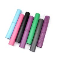 China Custom Logo Natural Rubber Eco-Friendly Non slip Non Toxic PU Leather Yoga Mat for sale