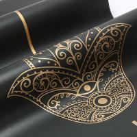 China Custom Wholesale Hot Gold Stamping UV Printing Natural Rubber Black PU Yoga Mats for sale