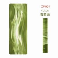 China Full pattern multi color coconut pu rubber yoga mat for sale