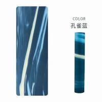 China Full pattern multi color coconut pu rubber yoga mat for sale