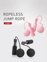 China Heavy PVC Cordless Skipping Rope for Fitness Weighted Ropeless Skipping Rope Training Adjustable Cordless Jump Rope for sale
