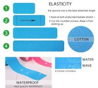 China Precut Athletic 5cmX5m Kinesiology kinesio tape tape For Muscle thearpy body tape kinesiology for sale