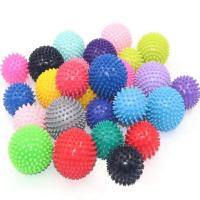 China Physical Spiky Massage Ball Portable Foot Back Muscle Deep fascia Release Spiked Massager Roller ball for sale