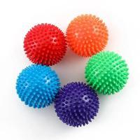 China Physical Spiky Massage Ball Portable Foot Back Muscle Deep fascia Release Spiked Massager Roller ball for sale