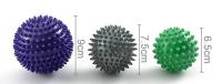 China Physical Spiky Massage Ball Portable Foot Back Muscle Deep fascia Release Spiked Massager Roller ball for sale