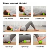 China Custom yoga shoulder neck physical Massage therapy ball peanut roller silicone fitness foot double massage ball for sale