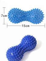 China Peanut Shape Relieve Body Stress PVC Resistant Foot Spiky muscle Massager Point Foot Massage Fitness Sport Yoga Ball for sale