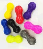 China Peanut Shape Relieve Body Stress PVC Resistant Foot Spiky muscle Massager Point Foot Massage Fitness Sport Yoga Ball for sale
