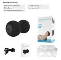 China Fitness Muscle Relief Vibrating Body Massage Roller Physical Therapy Silicone Peanut Massage Balls for sale