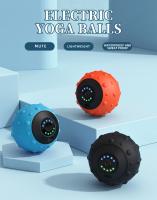 China Electric Back Foot Pain Massager Roller Ball Self spiky silicone yoga massage roller ball vibrating massage ball for sale
