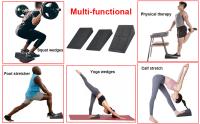China EPP Yoga Wedge Stretch Slant Board Non Slip 3 pcs Adjustable Squat Ramp Squat Wedge Block Squat Wedge for Heel Elevated for sale