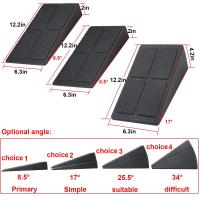 China EPP Yoga Wedge Stretch Slant Board Non Slip 3 pcs Adjustable Squat Ramp Squat Wedge Block Squat Wedge for Heel Elevated for sale
