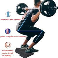 China EPP Yoga Wedge Stretch Slant Board Non Slip 3 pcs Adjustable Squat Ramp Squat Wedge Block Squat Wedge for Heel Elevated for sale
