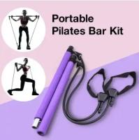 China Pilates Bar Yoga Stick Pilates bar kit for Home Gym with Resistance Bands for Pilates Exercise and Body Workout for sale