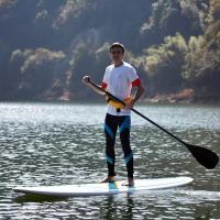 China Wholesale CE Certification Factory Stand Up Paddle Board Plastic Rigid SUP Paddle Board Polyethylene Shell Moe Grip Surf for sale