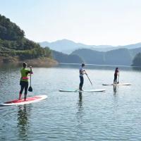 China Customized logo rigid plastic serving tubyic alpha aztec chose go plus paddle board clearance. for sale