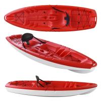China OEM/ODM Factory Price Wholesale Sit On Top 8ft Single Fishing Cheap Plastic Kayak For One Person for sale