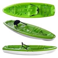 China One Person Plastic Paddle Kayak Fishing Single Seat Sit On Fishing Kayak Sit On Top Kayak Boat Plastic Dropshipping for sale