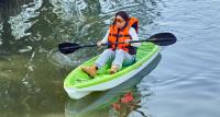 China One Person Plastic Paddle Kayak Fishing Single Seat Sit On Fishing Kayak Sit On Top Kayak Boat Plastic Dropshipping for sale